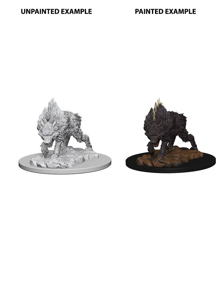 Pathfinder Deep Cuts Unpainted Miniatures Dire Wolf 5e – The Combat Company